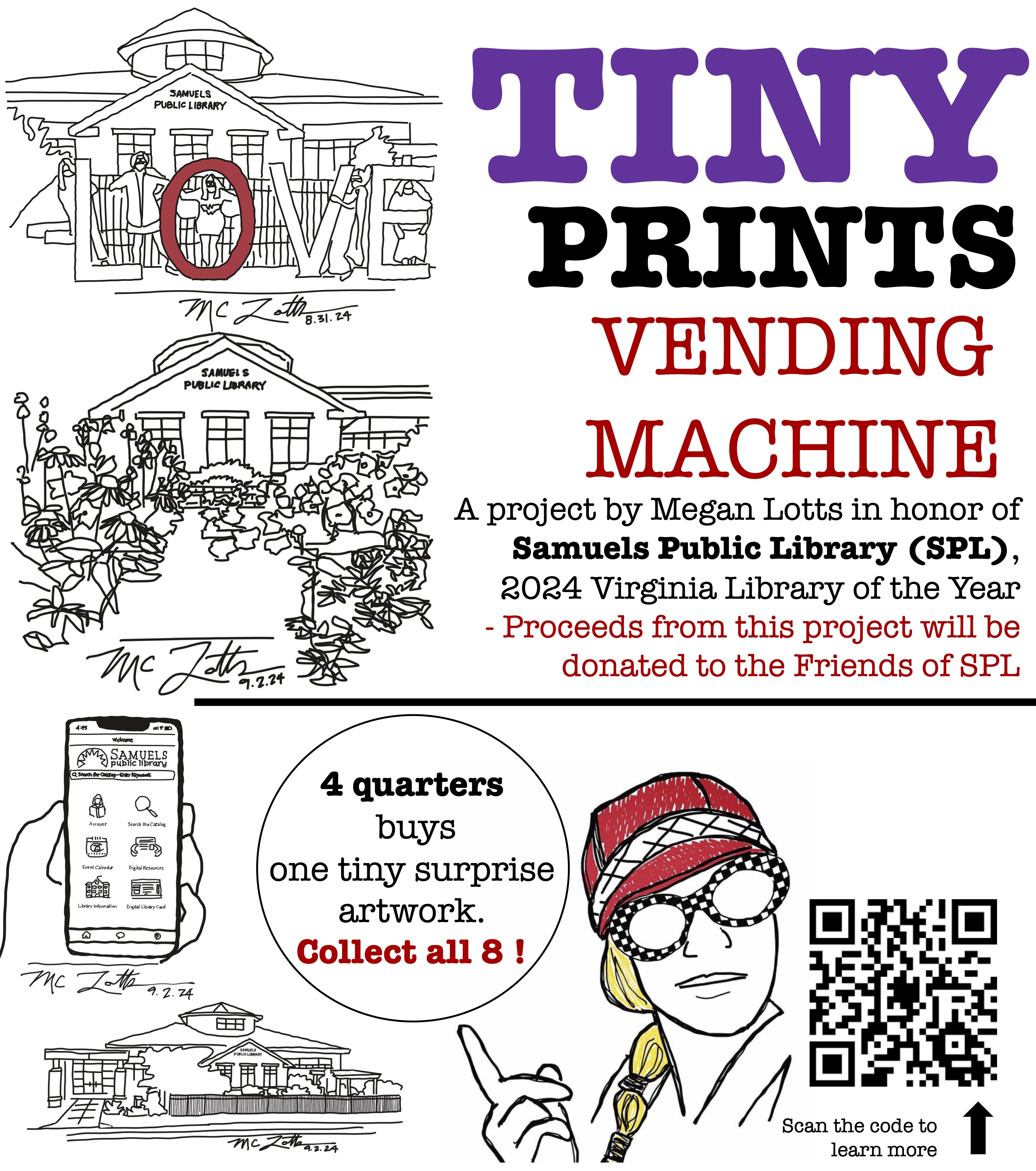 Virginia Public Library of the Year TINY PRINTS Vending machine project ...